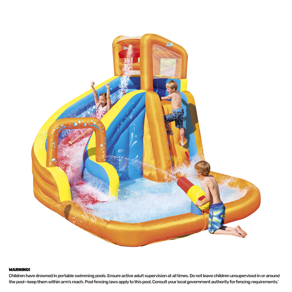 Bestway H2OGO! Inflatable Mega Water Park Pool Slide with Electric Blo